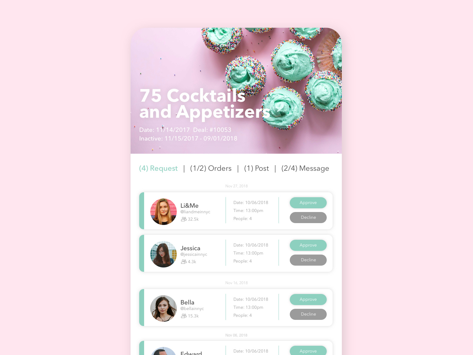 UI Practice - 001 by Iris Tian on Dribbble