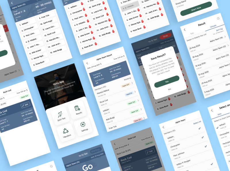 Beep Test App by V R Bhatnagar on Dribbble