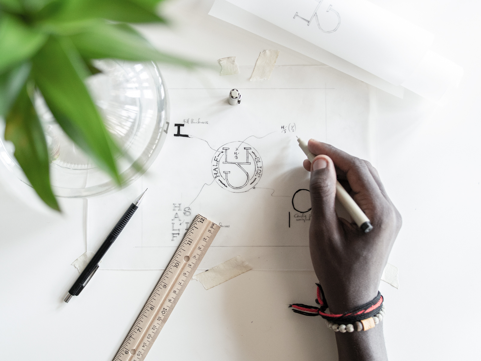 Logo Design Process - Sketching by Paul Zana on Dribbble