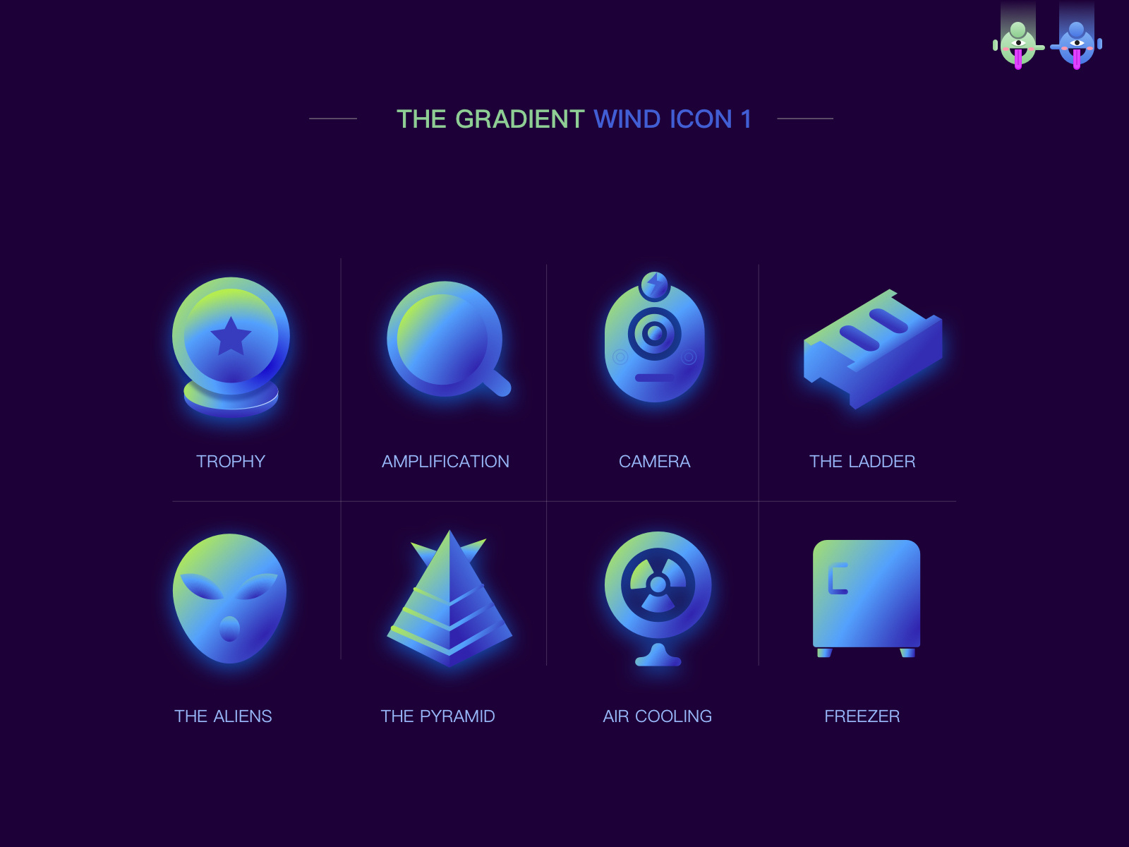 The gradient wind icon 1 by wudibaobao on Dribbble