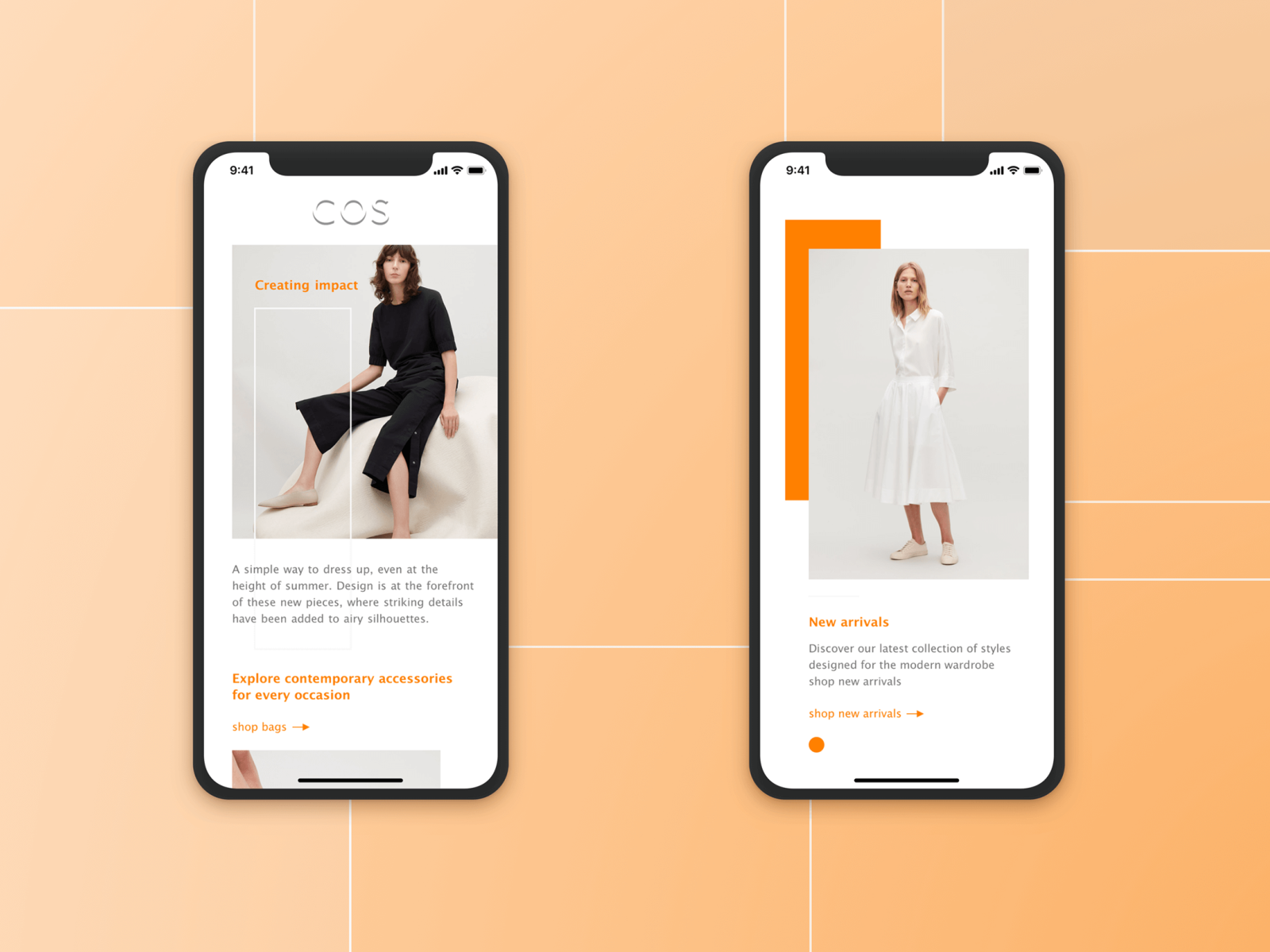 Redesign COS App UI by Pei on Dribbble
