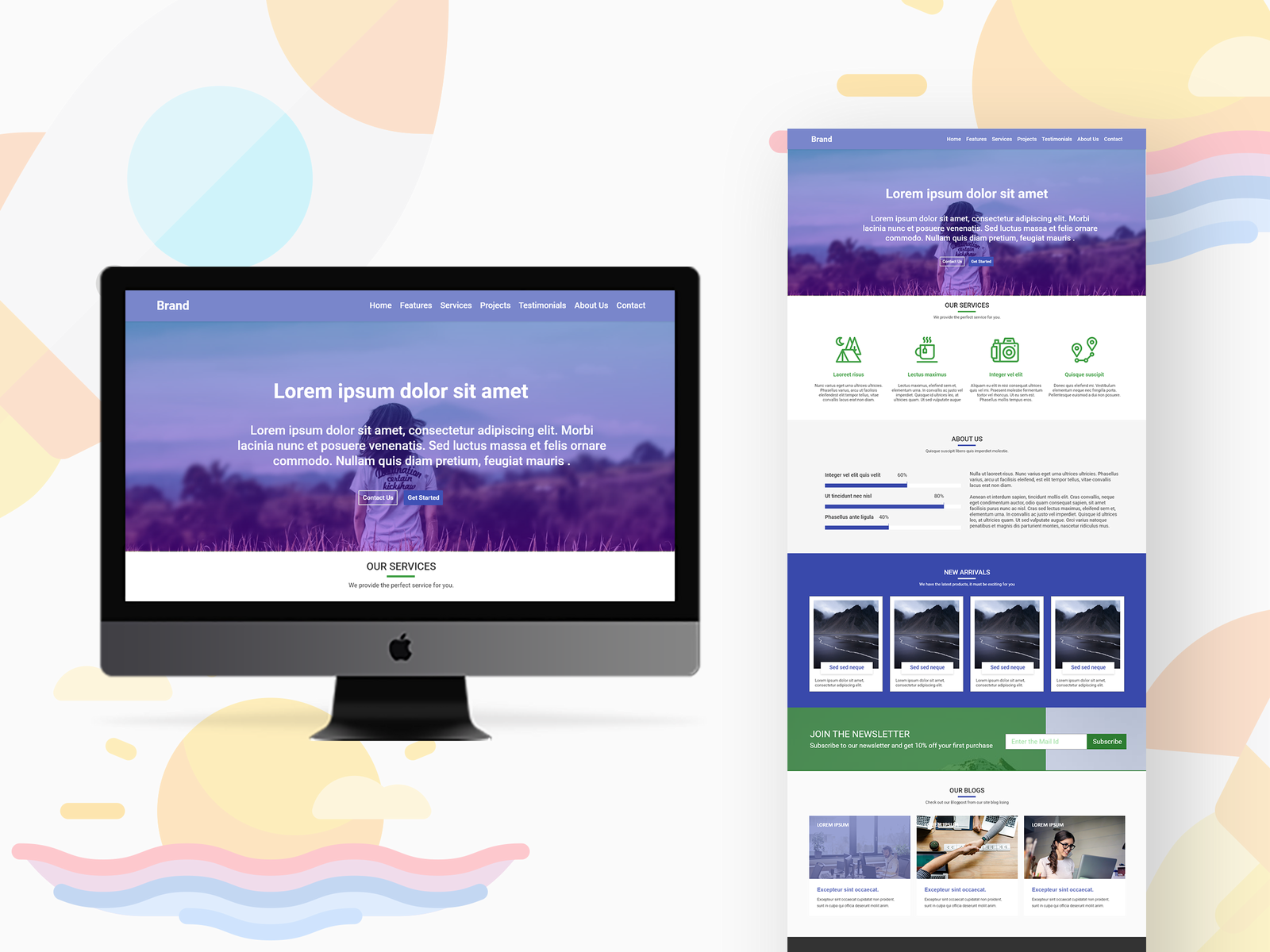 Ocova Landing Page UI Design by Mohamed Adil on Dribbble