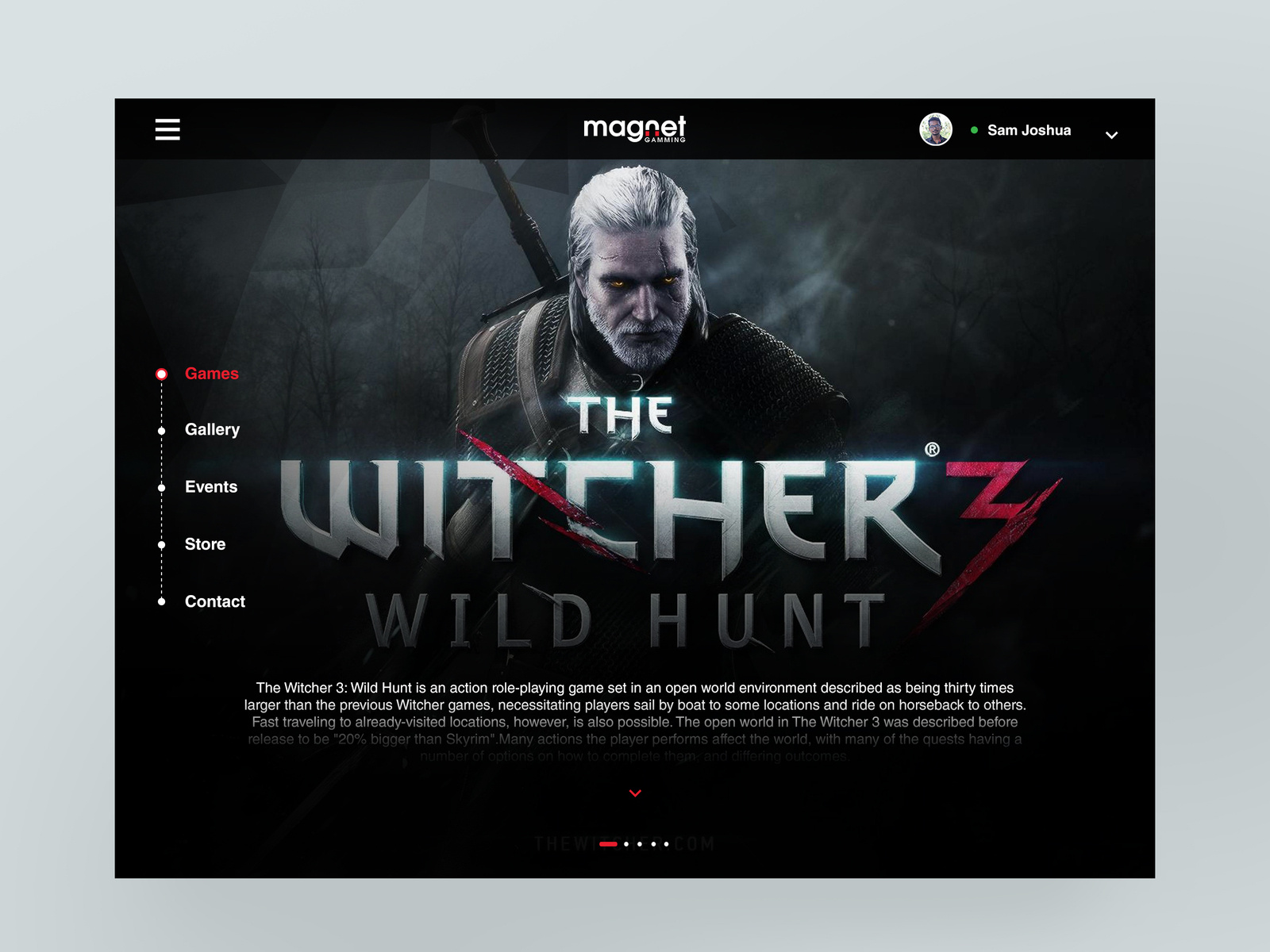 Game Portal - UI by Sam Joshua on Dribbble