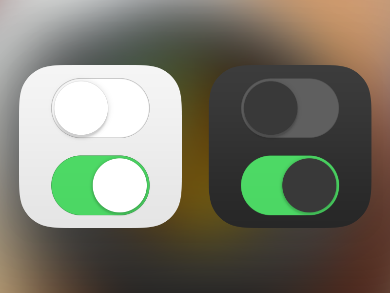 Settings Icon - Light/Dark by Heraizen on Dribbble