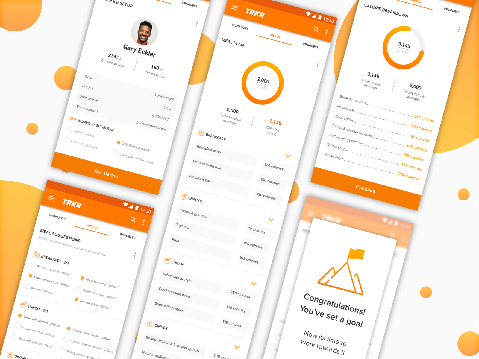TRKR App by Michael Kuhn on Dribbble