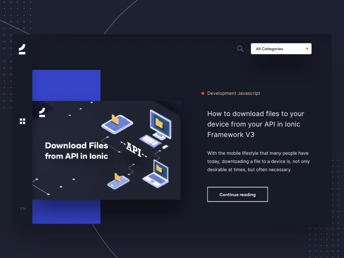 Blog post landing page Transition by YuRi Na for 2am on Dribbble