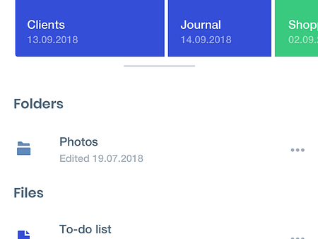 Online file manager app by Maciej Karolczak on Dribbble
