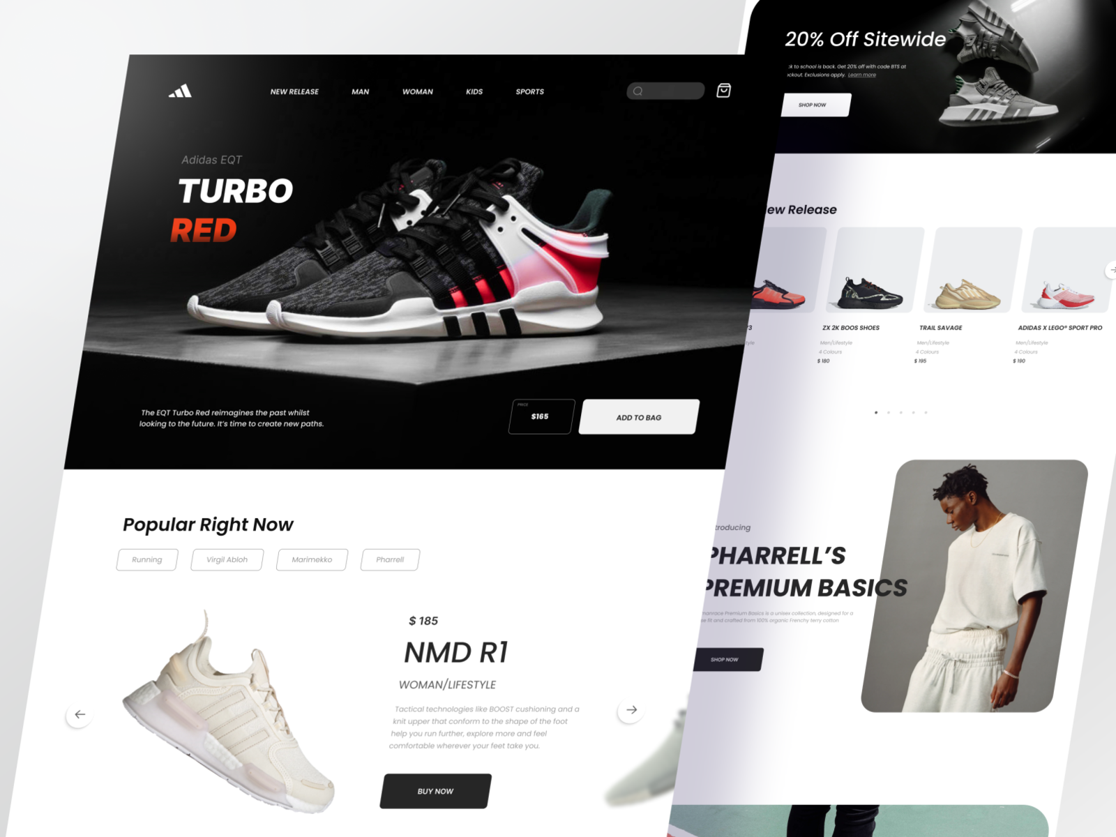 Adidas Web - Exploration Design by Farkhan Akbar Ramadani on Dribbble