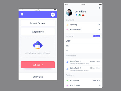 Blackboardz App Screen by Surbhi Chouhan on Dribbble