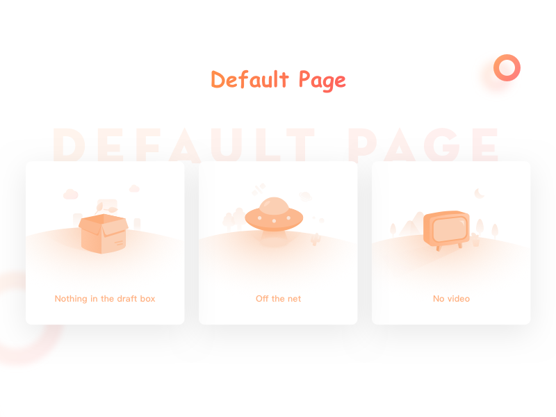 Default Page by Sang_ on Dribbble