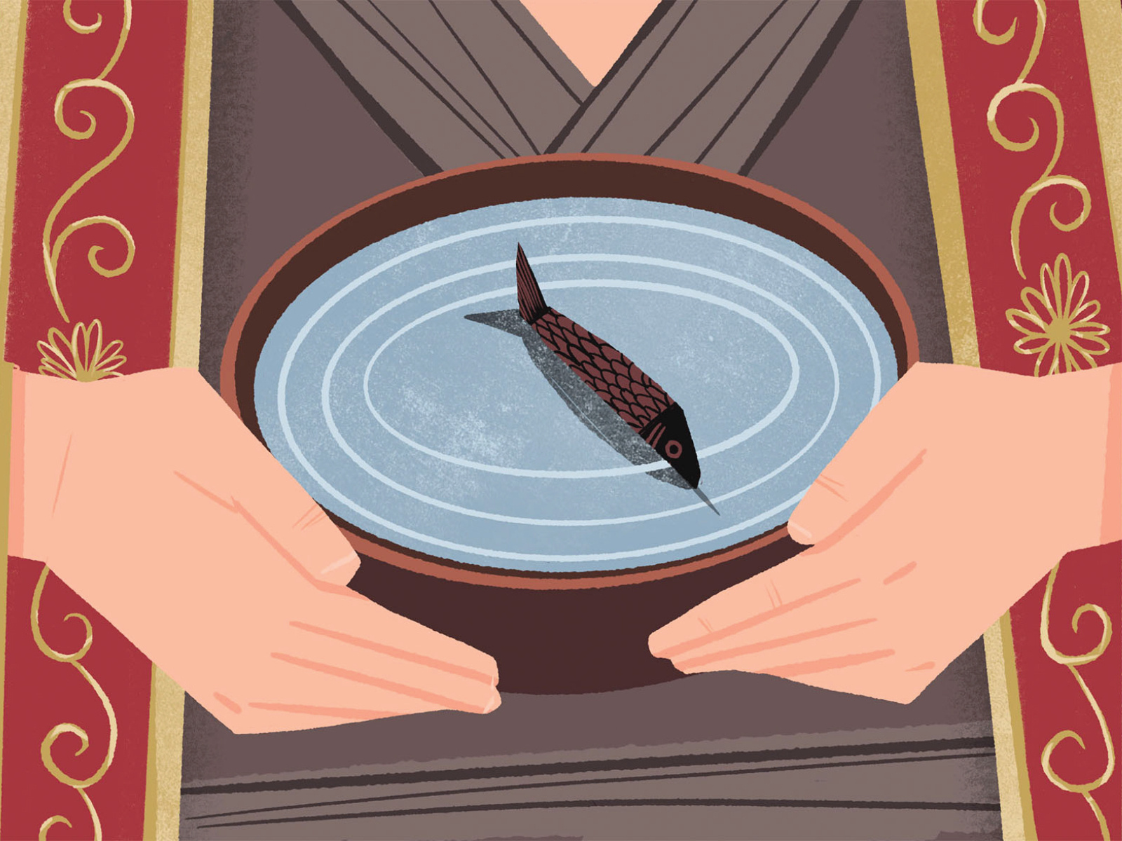 Ancient Chinese South-Pointing Fish by Drew Bardana on Dribbble