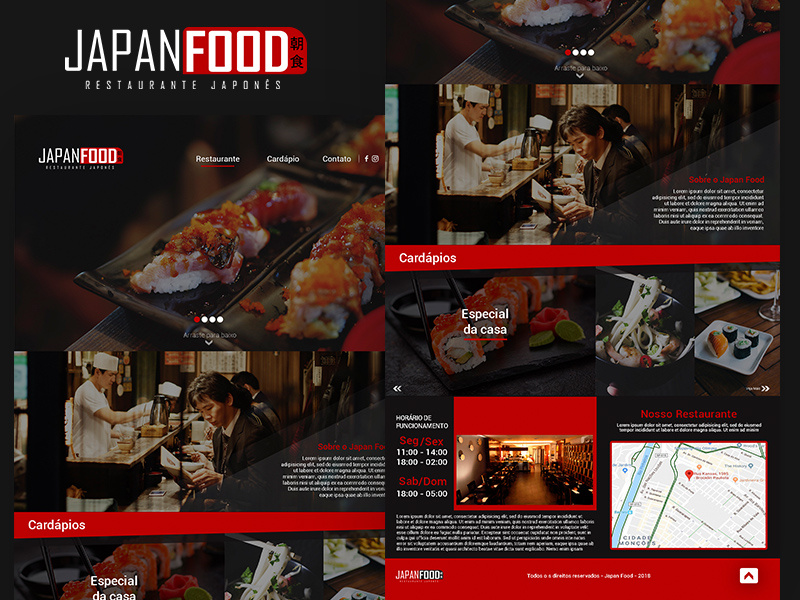 Japan Food - UI design by Ayrton Renan on Dribbble
