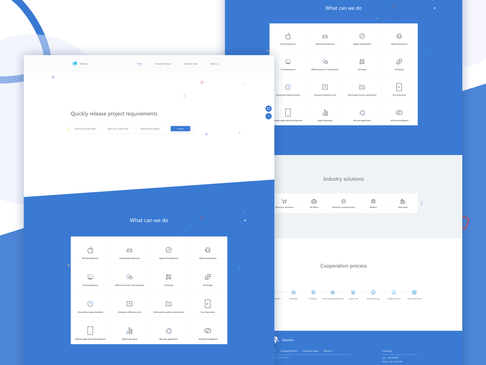 web page design by Elio on Dribbble