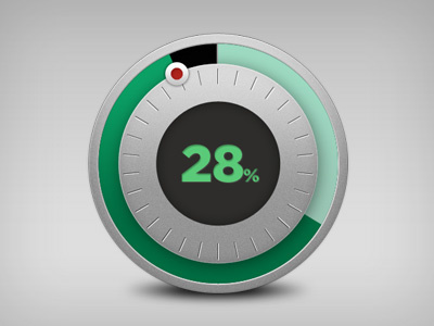 Percentage meter by Rosa Espadaler on Dribbble