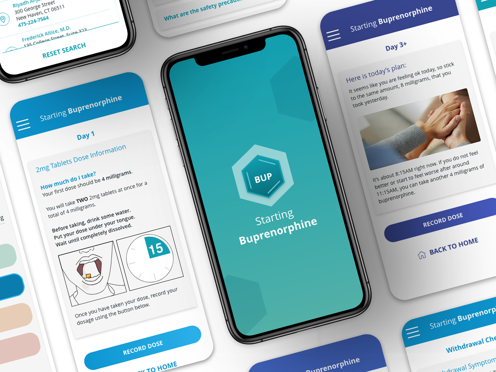 Starting Buprenorphine App by Heather Strycharz on Dribbble