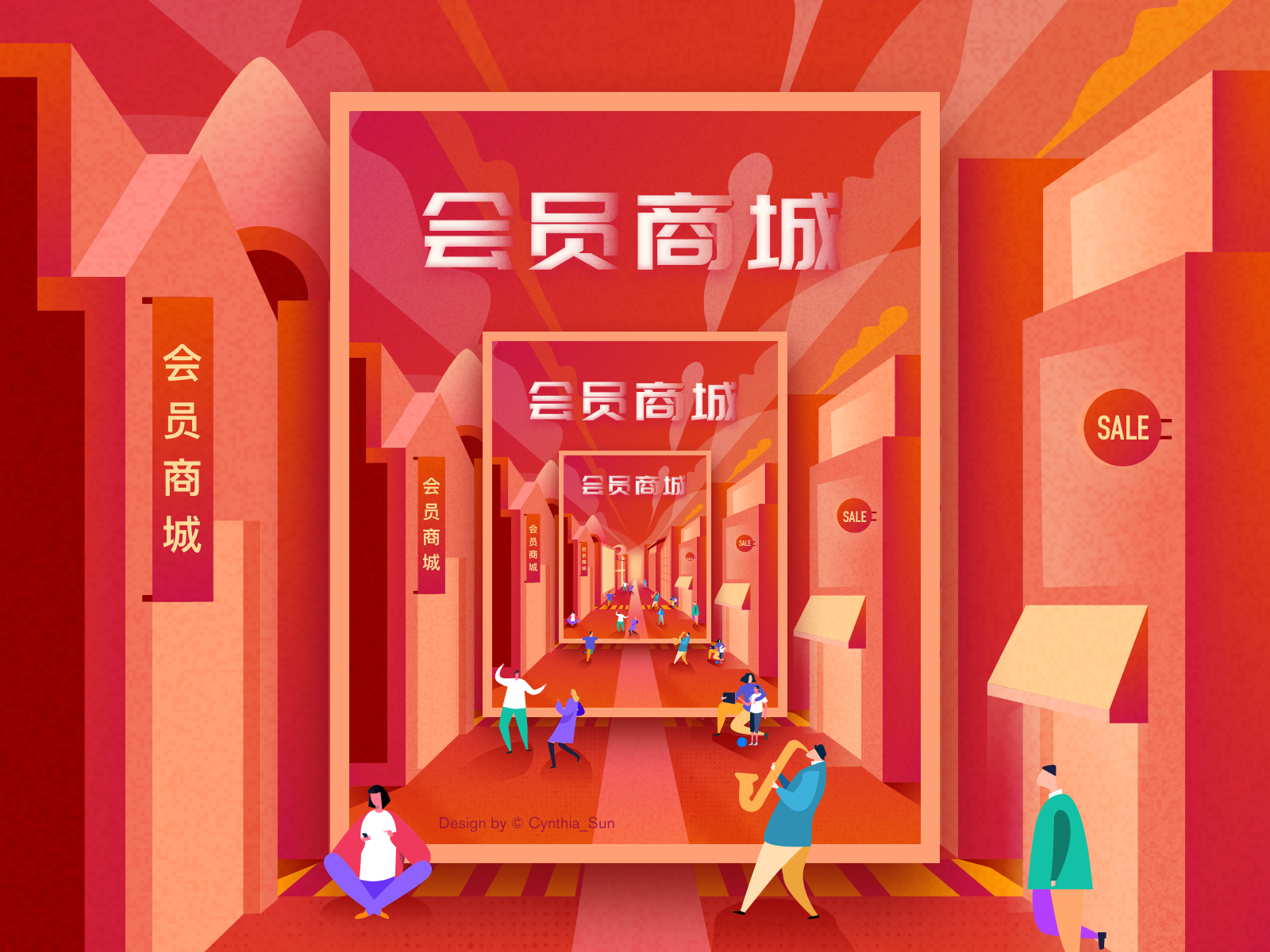 Spring Festival shopping spree by Cynthia_Sun on Dribbble