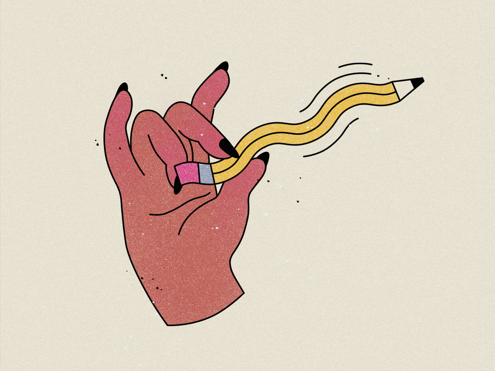 Pencil magic by Andrea Davalos on Dribbble