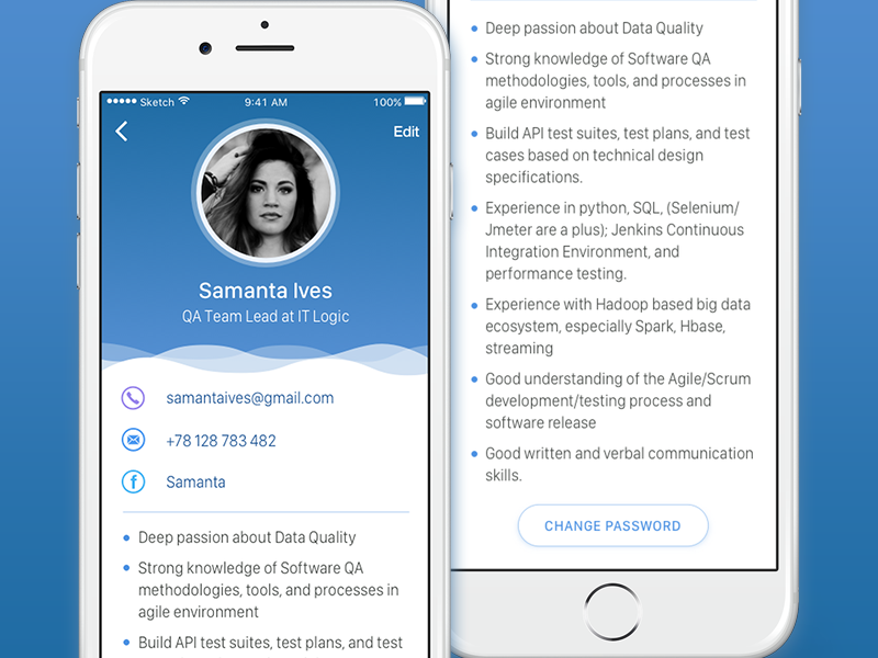 My profile by Marina Popovichenko on Dribbble