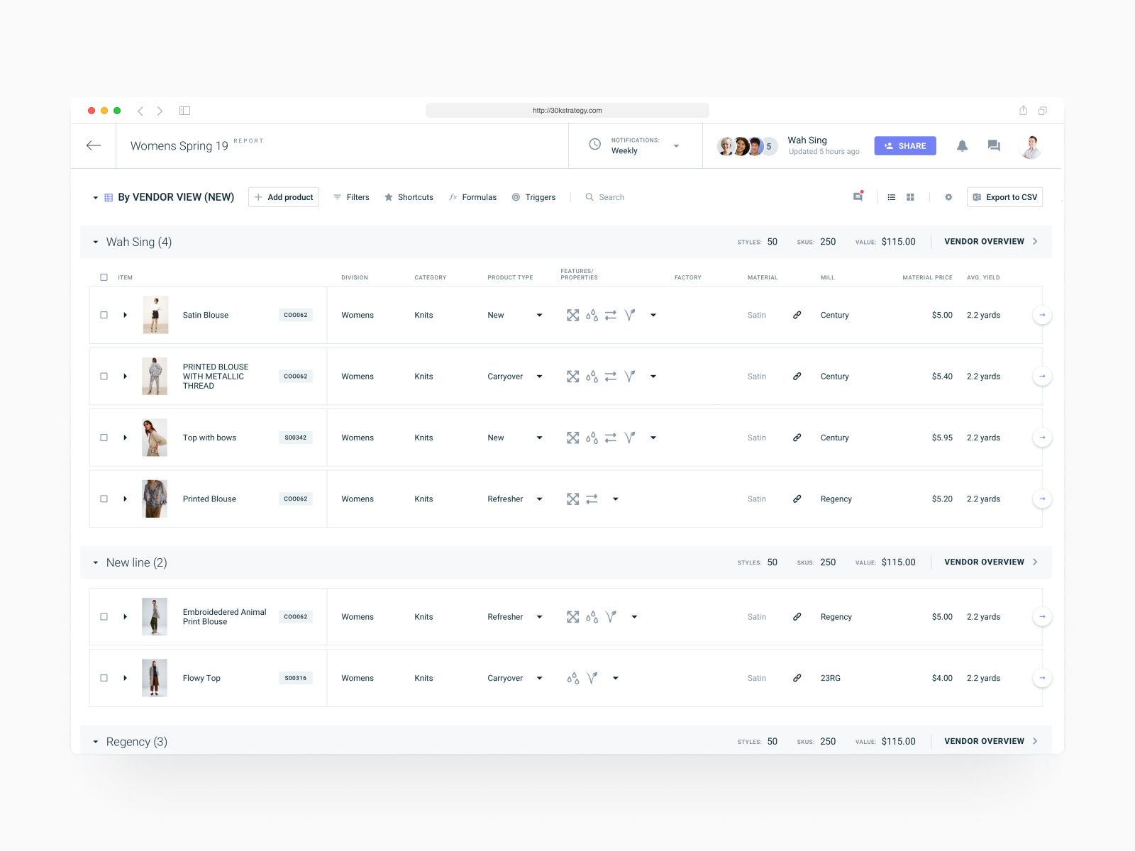 Retail product planning - SaaS web app by Alex Gilev on Dribbble