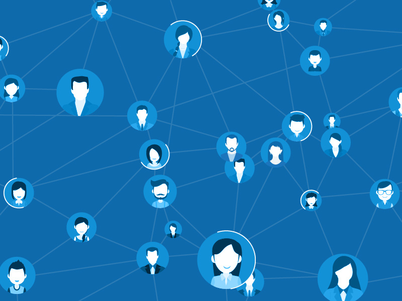 Social networking people connection by Mukesh Kanvadiya on Dribbble