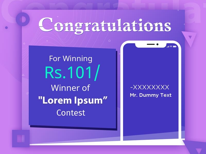 Congratulations Banner by Lead UI/UX Designer on Dribbble