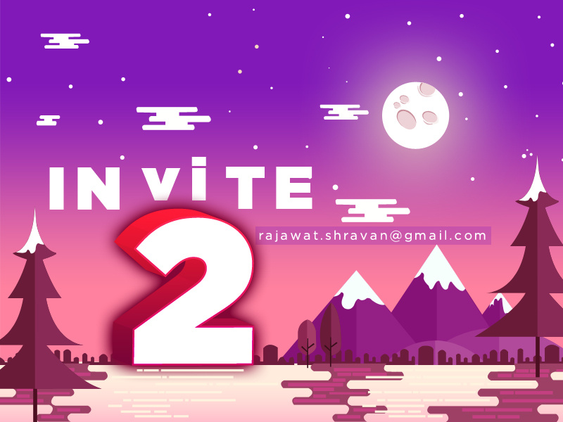 2 invitation by Lead UI/UX Designer on Dribbble