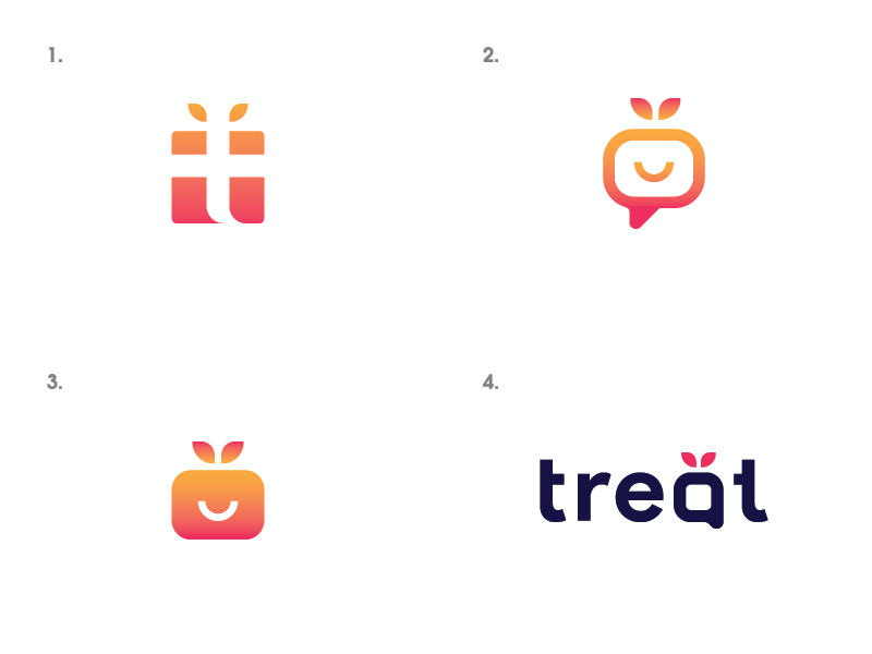 Treat App - Logo Concept by Dewi Puspitasari on Dribbble