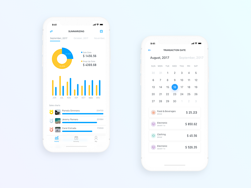 Data statistics by ChuanYu Design on Dribbble