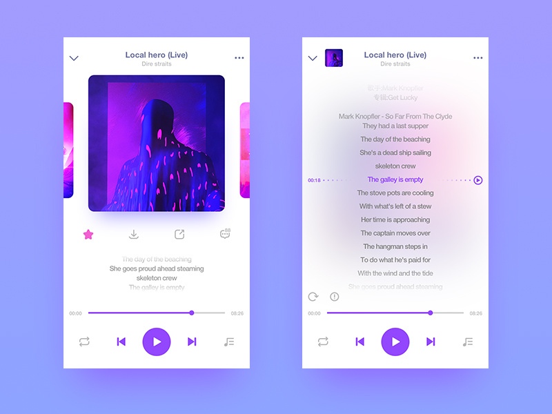 music app by REETIME on Dribbble