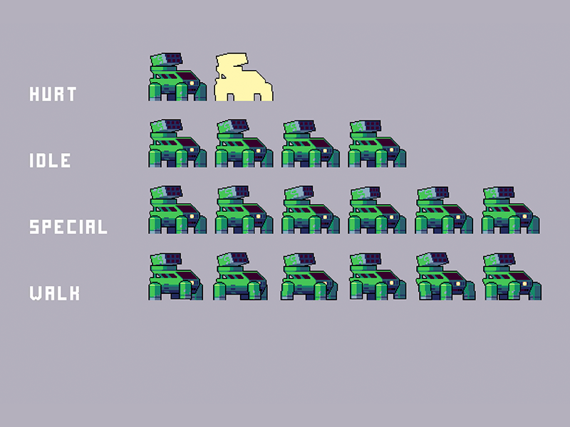 Free Bosses Pixel Art Sprite Sheet Pack by 2D Game Assets on Dribbble