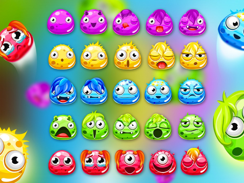 Match 3 Characters by 2D Game Assets on Dribbble