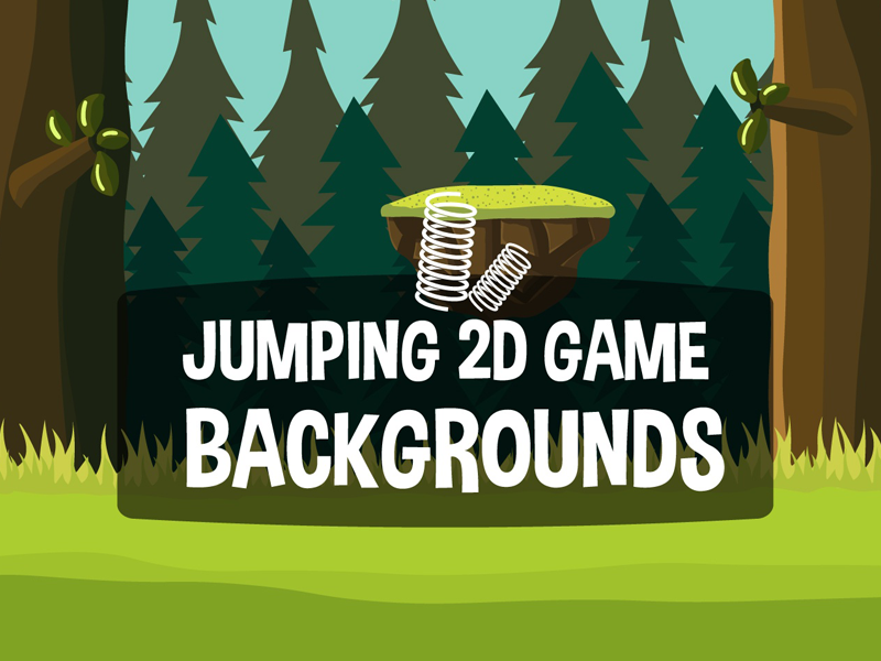 Jumping Game Backgrounds by 2D Game Assets on Dribbble