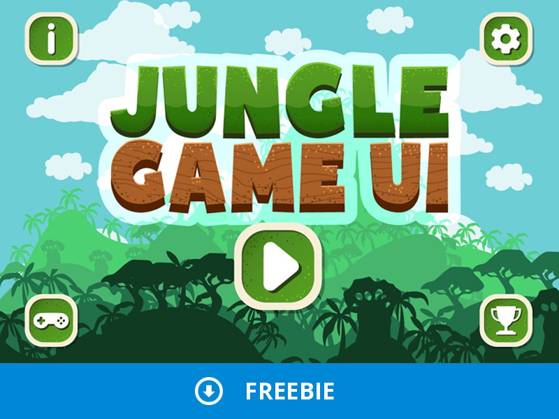 Free Jungle Game UI by 2D Game Assets on Dribbble