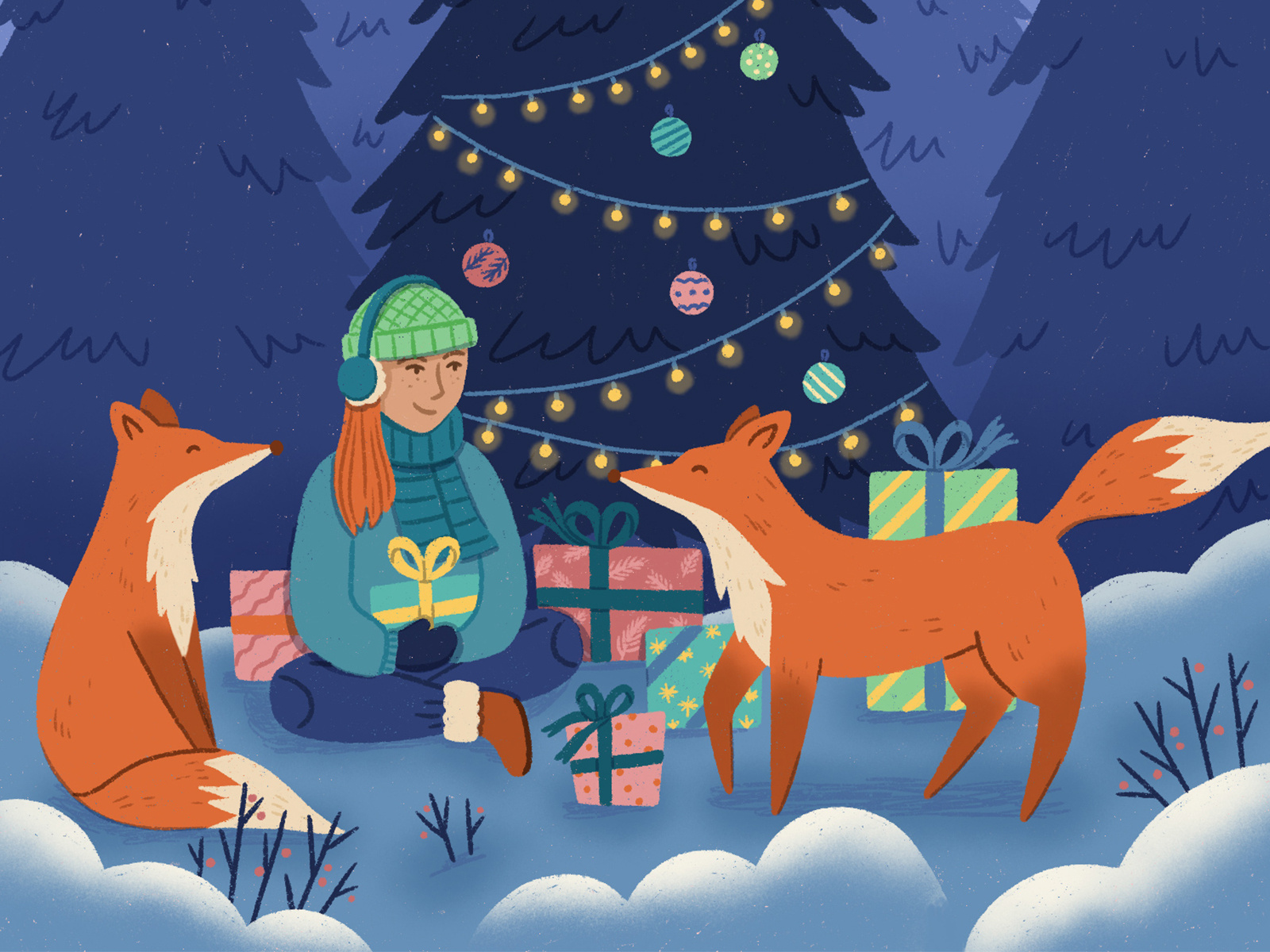 Merry Christmas! by Carole Chevalier on Dribbble