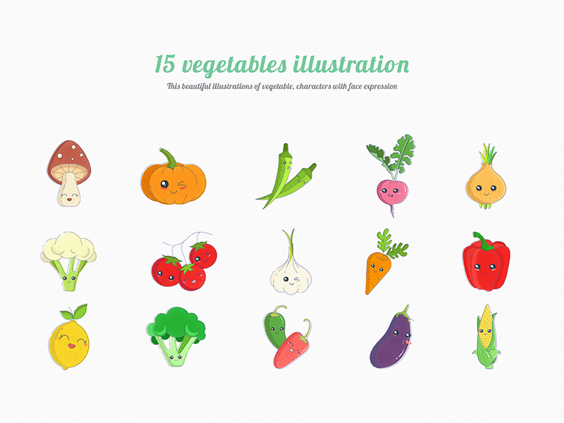 Vegetables by Kavyashri Shastry on Dribbble