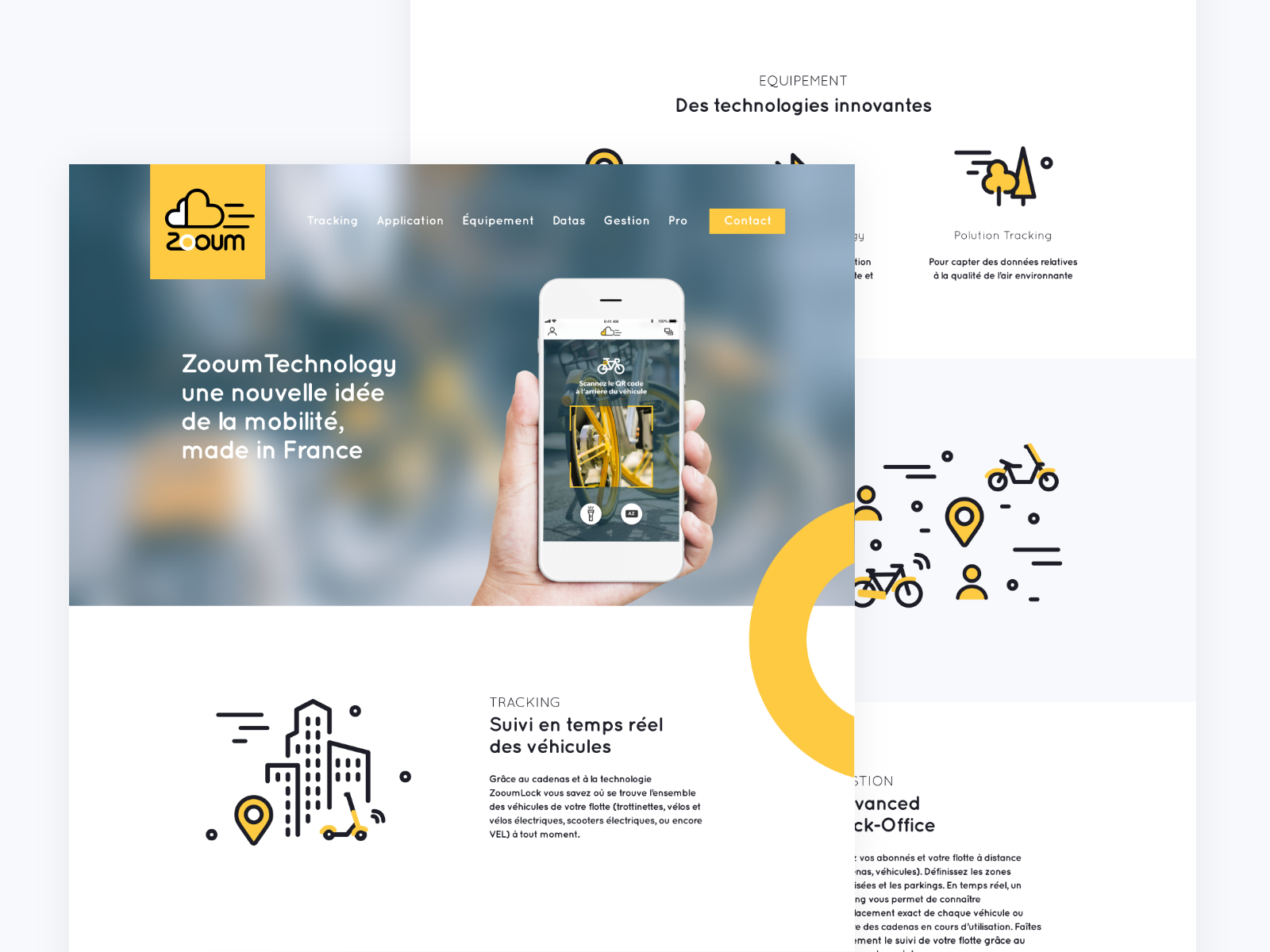 Landing Page - Mobility App by Elodie on Dribbble
