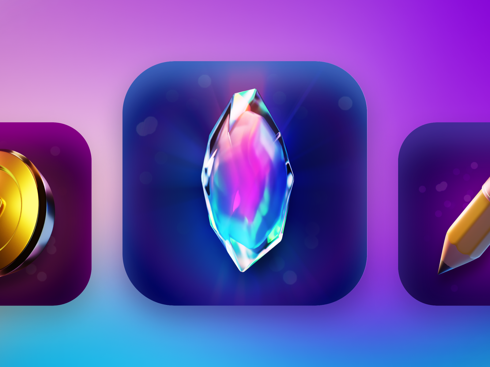 Enchanted Crystal Icon by Sebastian Scheerer on Dribbble