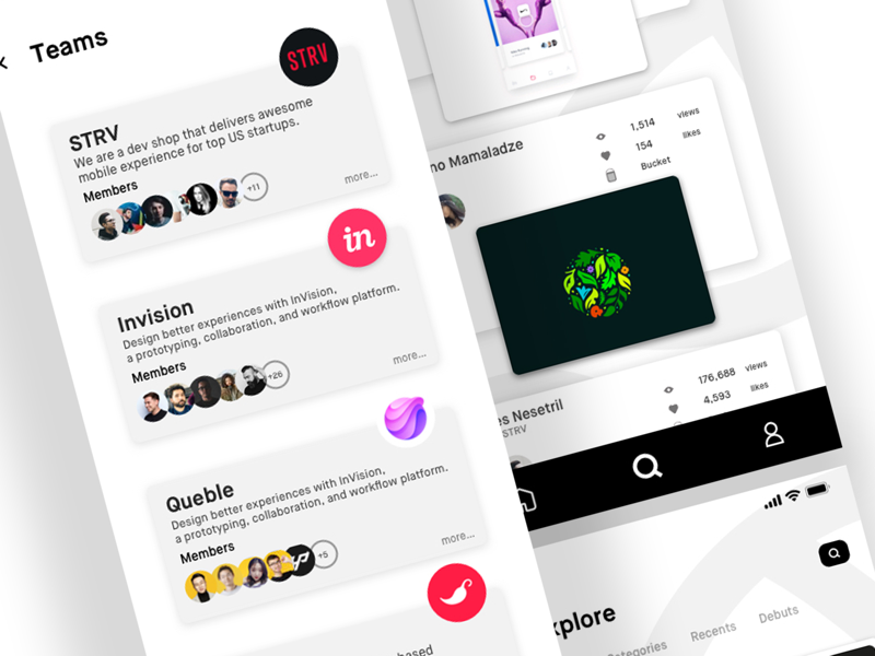 Team Hub by Vassu Bhargav on Dribbble
