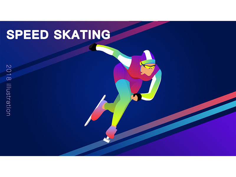 speed skating by gaolian huang on Dribbble