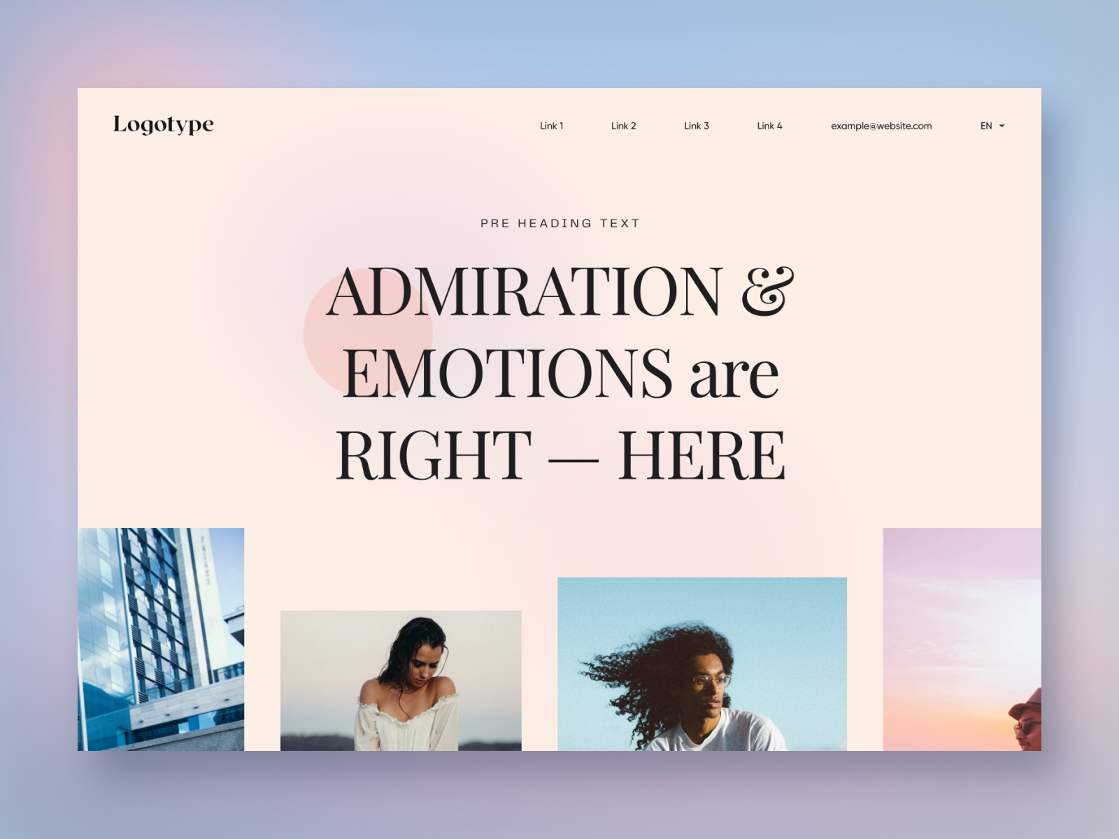 Aesthetic Landing Page Design by Belov Digital on Dribbble