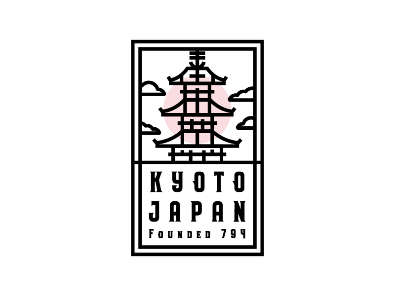 Kyoto, Japan Badge Logo by Charles Honig on Dribbble