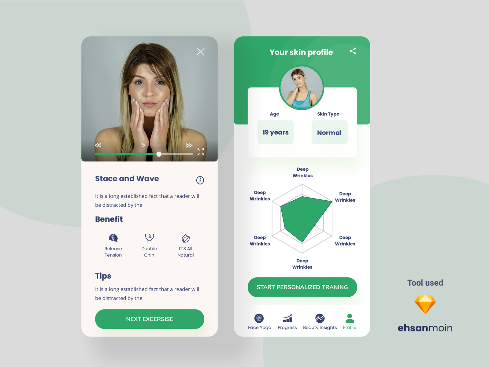 Face Yoga IOS app by Ehsan Moin on Dribbble