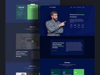 Simple landing page design by 𝐄𝐡𝐬𝐚𝐧 𝐌𝐨𝐢𝐧 on Dribbble