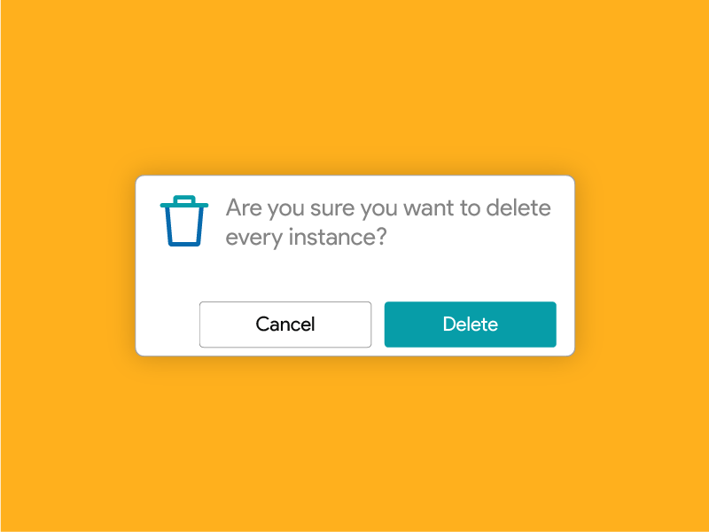 Delete Confirmation by Suresh on Dribbble Delete Confirmation by Suresh on Dribbble