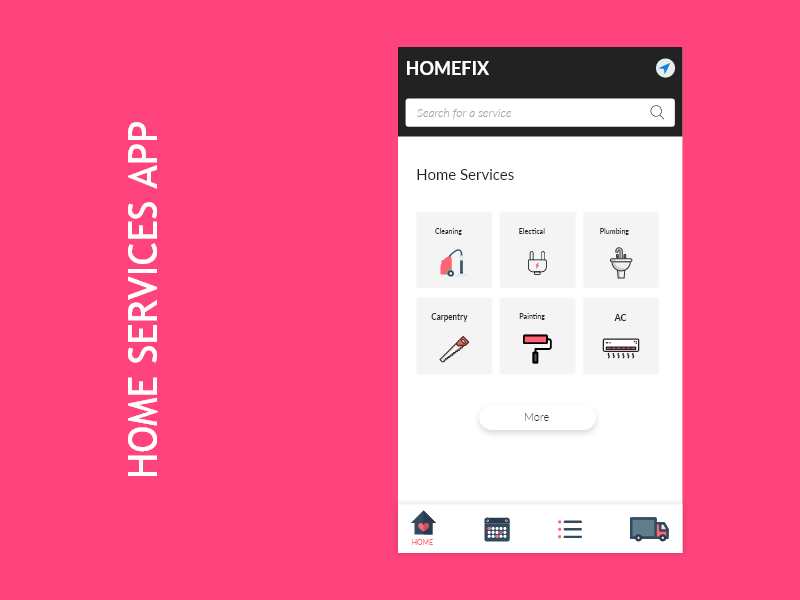 Home services app by Suresh on Dribbble