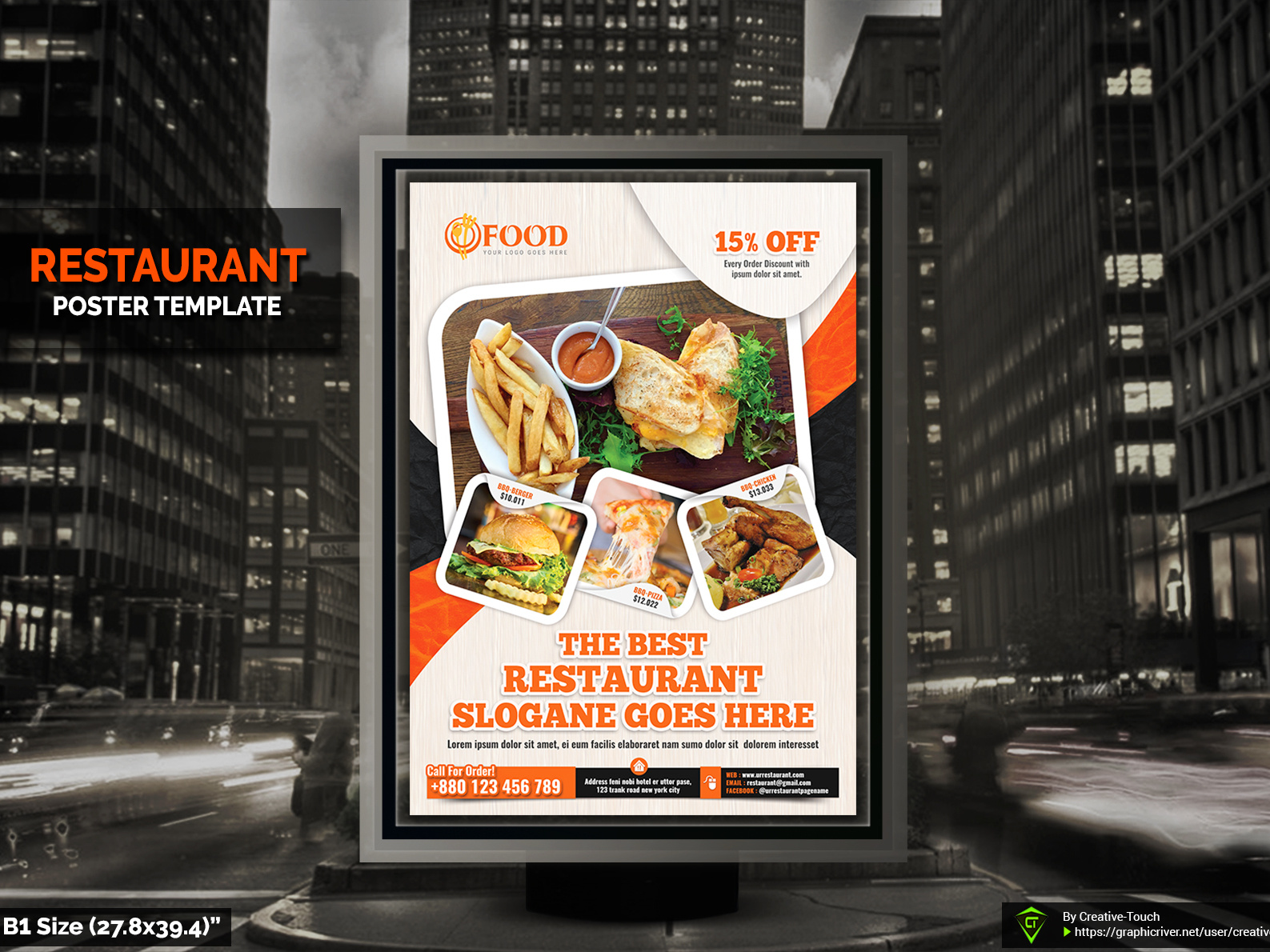 Restaurant Poster Template By Nurul Abser On Dribbble