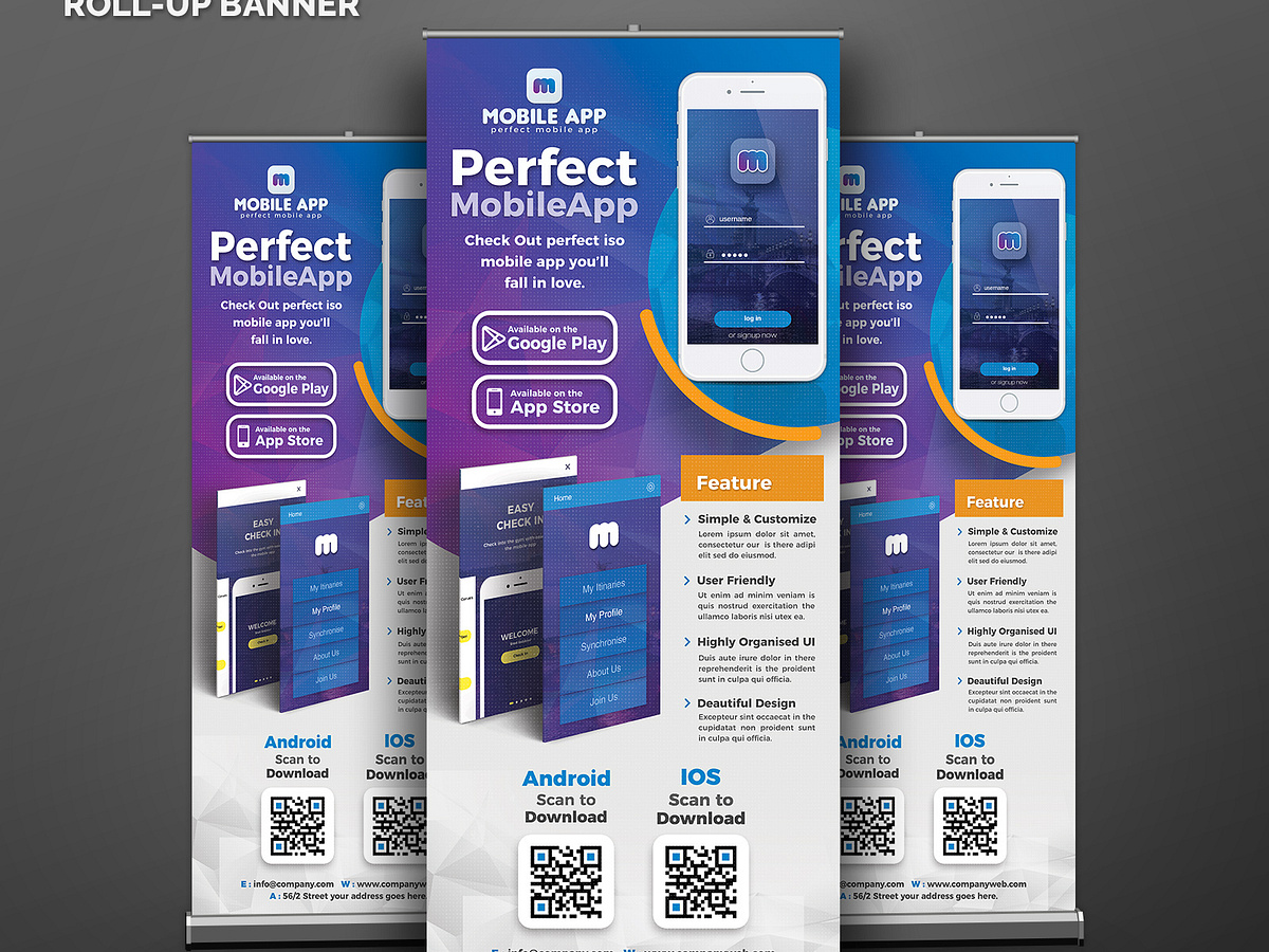 Mobile App Banner designs, themes, templates and downloadable graphic ...