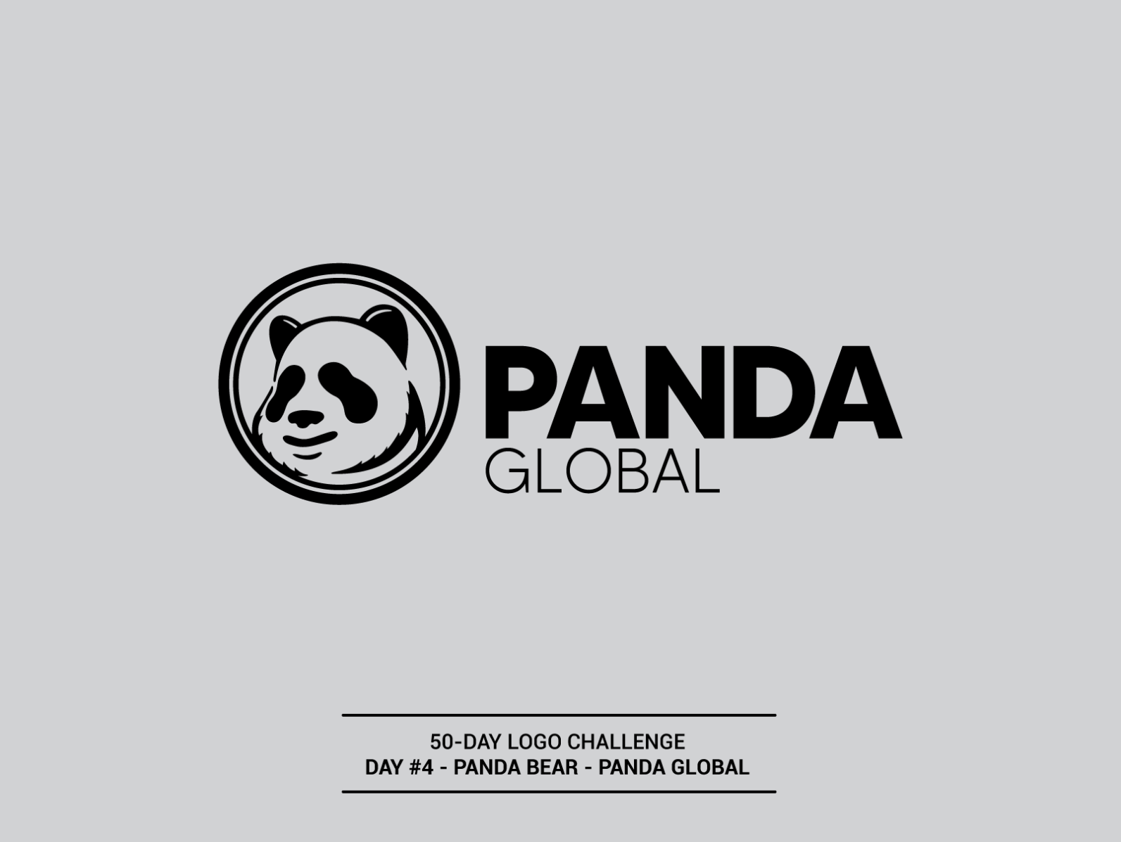 50-day Logo Challenge - Day 3 - Panda Global by Waseem Height on Dribbble