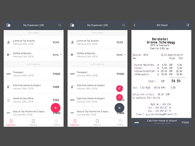 Expense Management Mobile App designs, themes, templates and ...