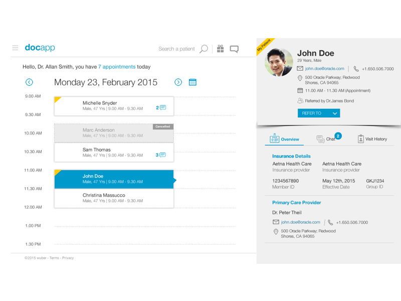 Appointment Web Concept by f1studioz on Dribbble